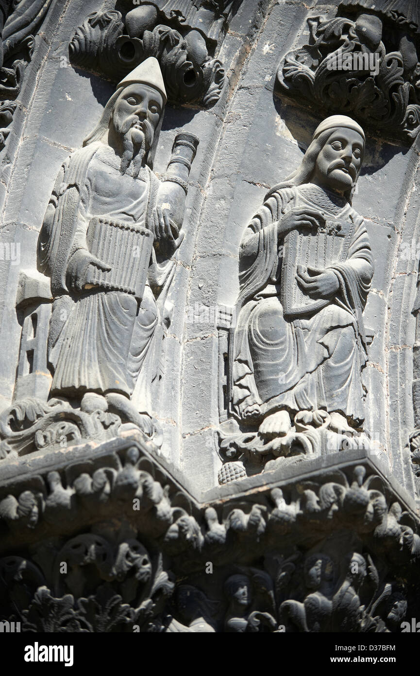 Medieval sculptures from the south portal of the Gothic Cathedral ...