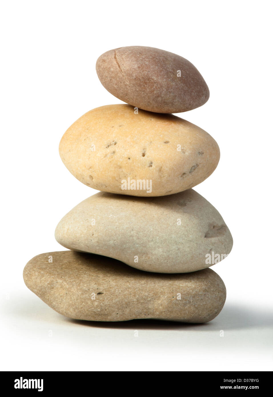 Pebble rock stone stack balance pile Cut Out Stock Images & Pictures ...