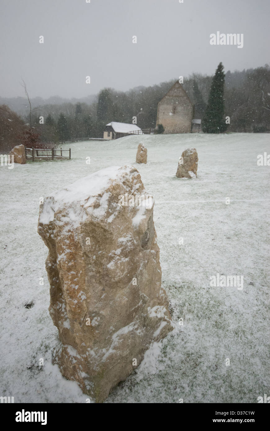 The Ancient Norman Church At Dode Great Buckland Kent UK Stock Photo ...