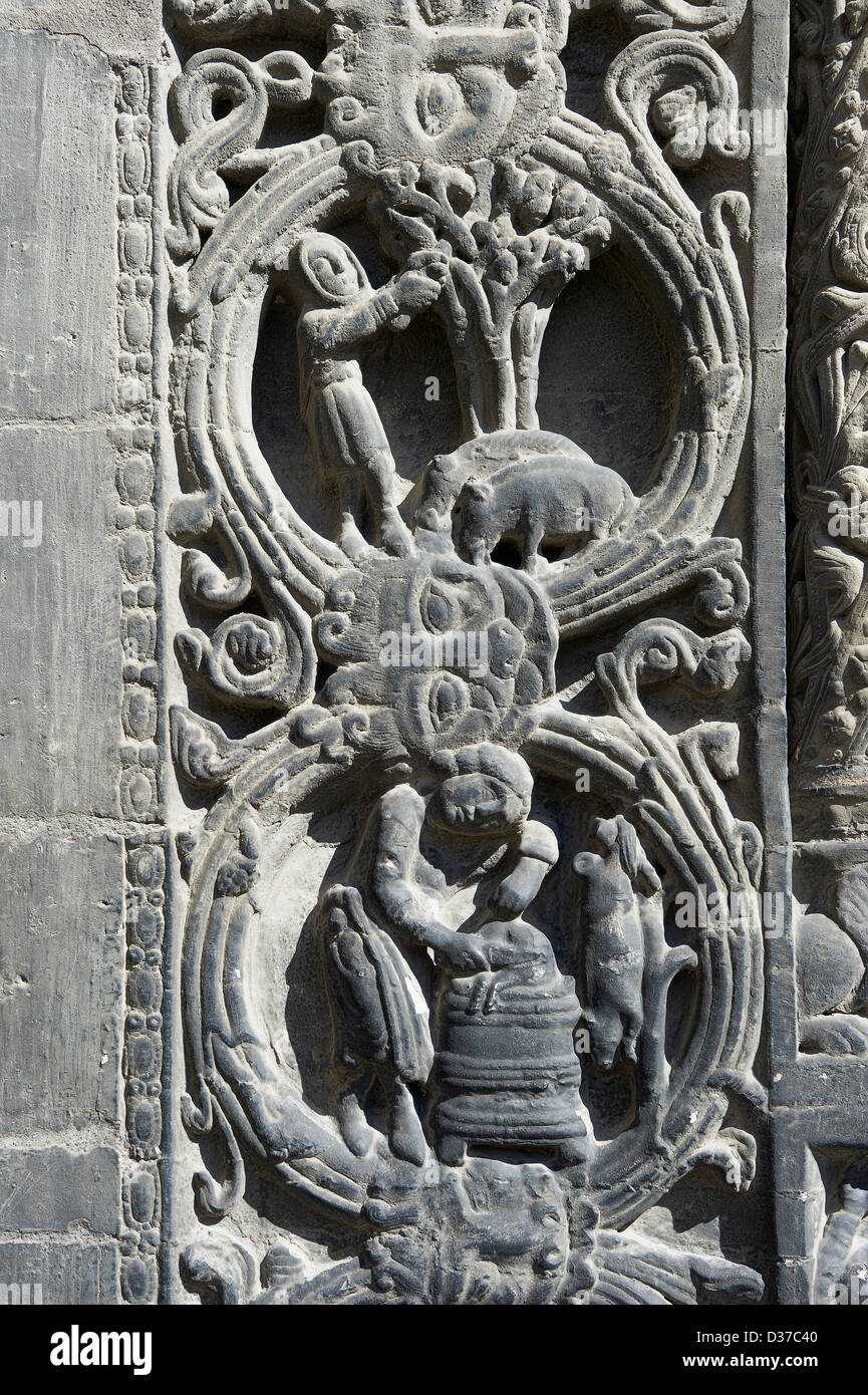 Medieval sculptures from the south portal of the Gothic Cathedral ...