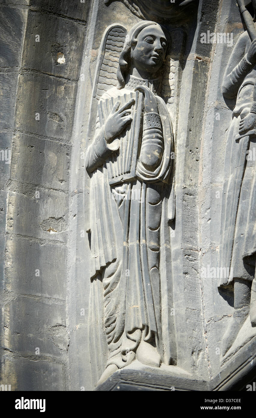 Medieval sculptures from the south portal of the Gothic Cathedral ...
