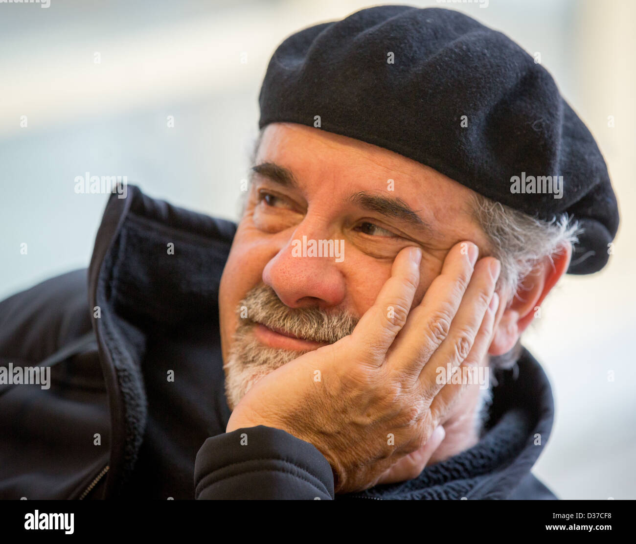 Head and shoulders of male with hat hi-res stock photography and images ...
