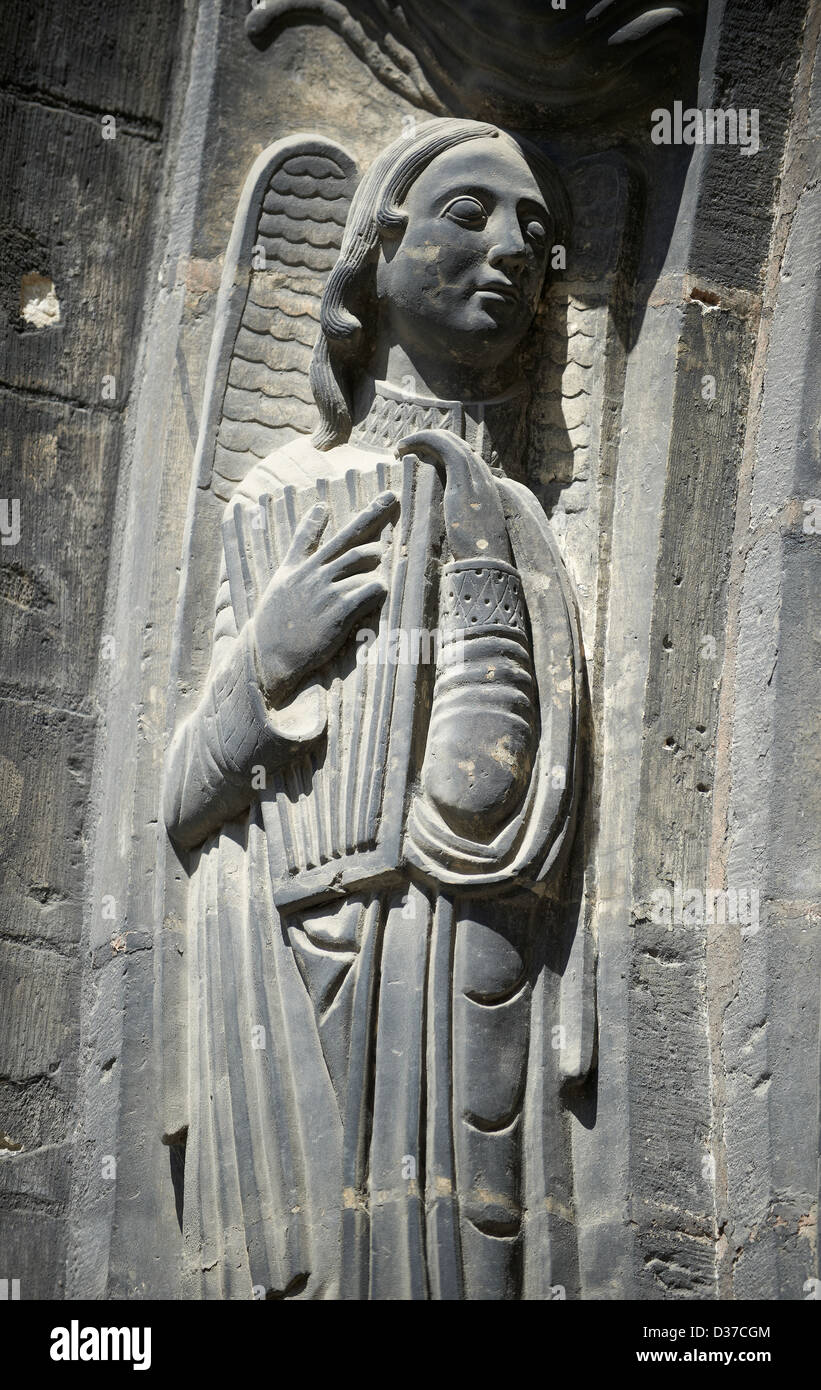 Medieval sculptures from the south portal of the Gothic Cathedral ...