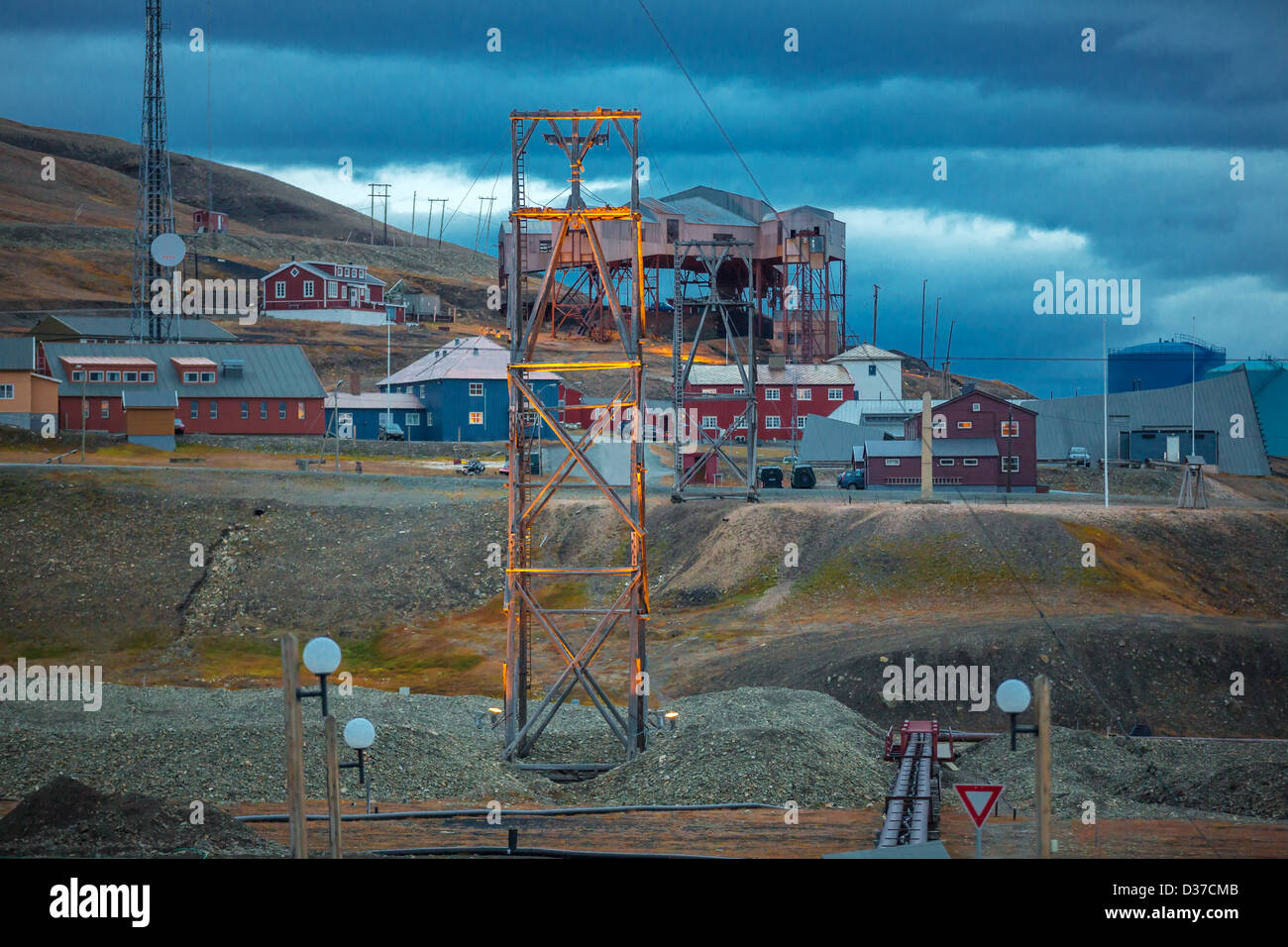 Coal mining, Longyearbyen, Svalbard, Norway Stock Photo - Alamy