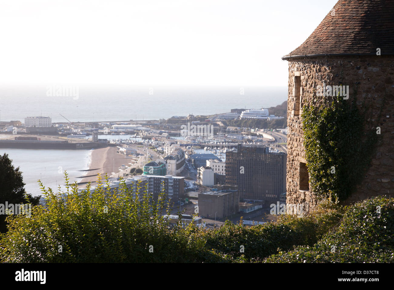 View of Dover Castle on Dover Kent UK Stock Photo - Alamy