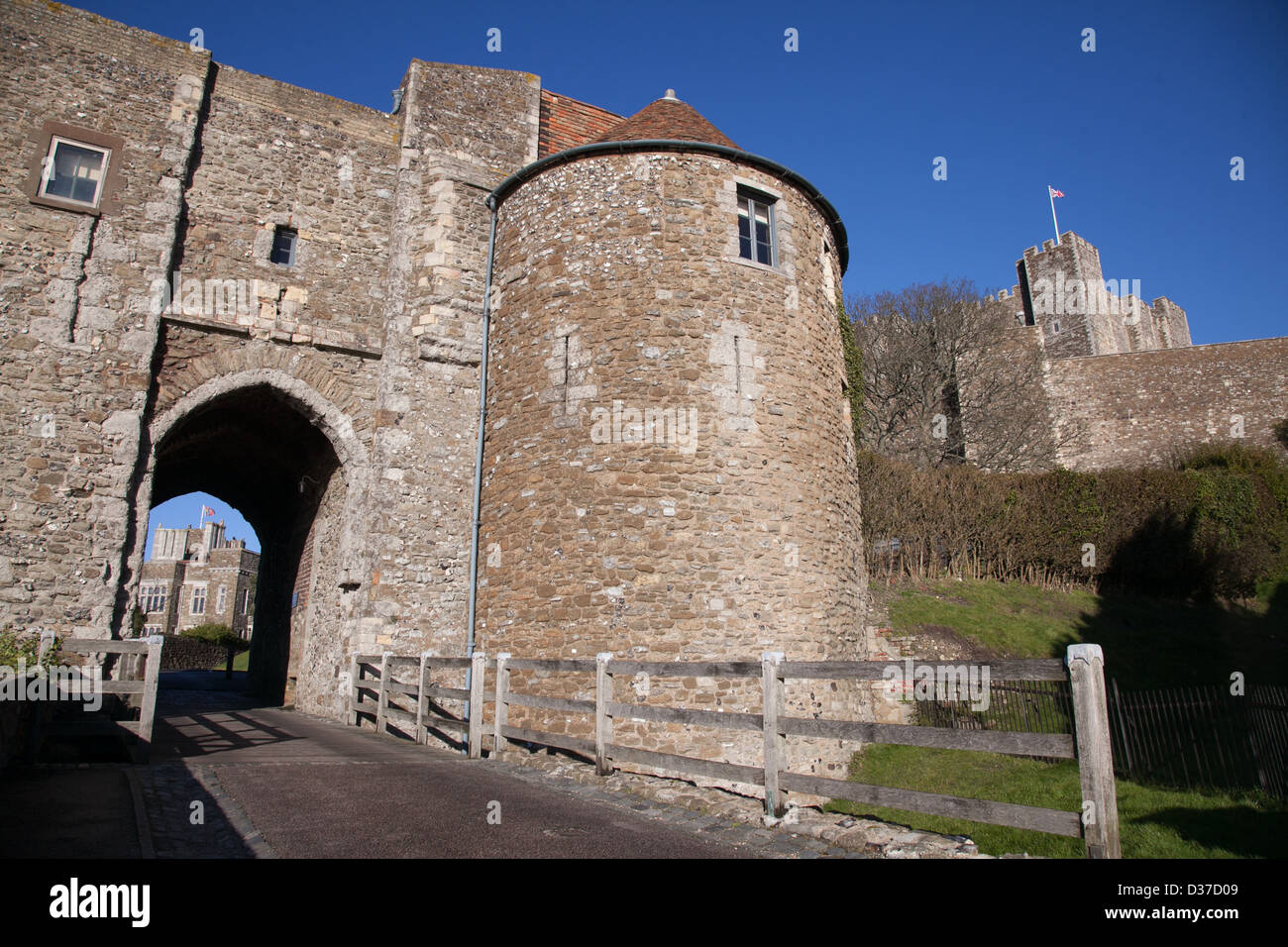 View of Dover Castle on Dover Kent UK Stock Photo - Alamy