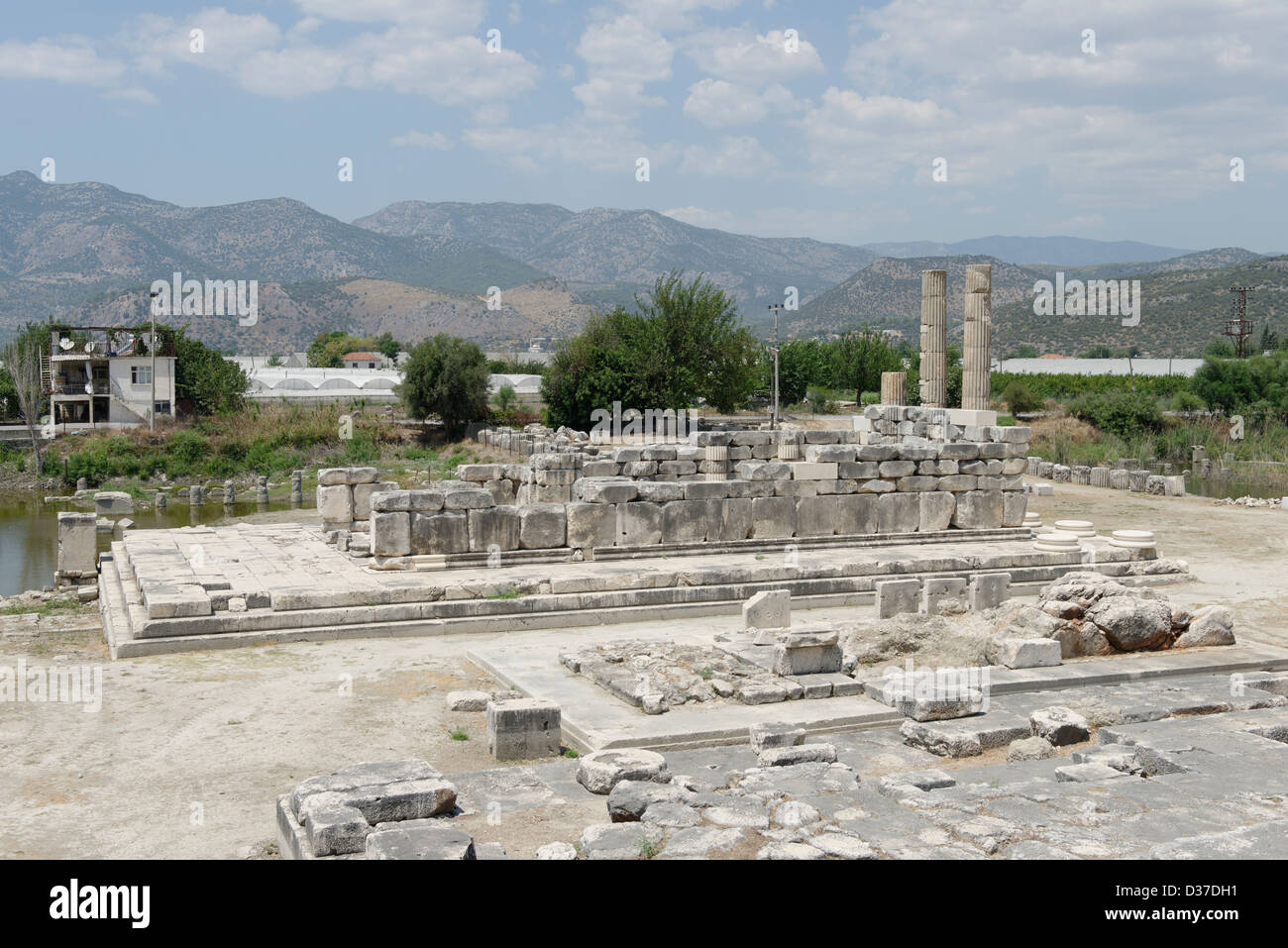 Letoon Turkey. Ancient Lycian pilgrimage sacred cult centre dedicated ...