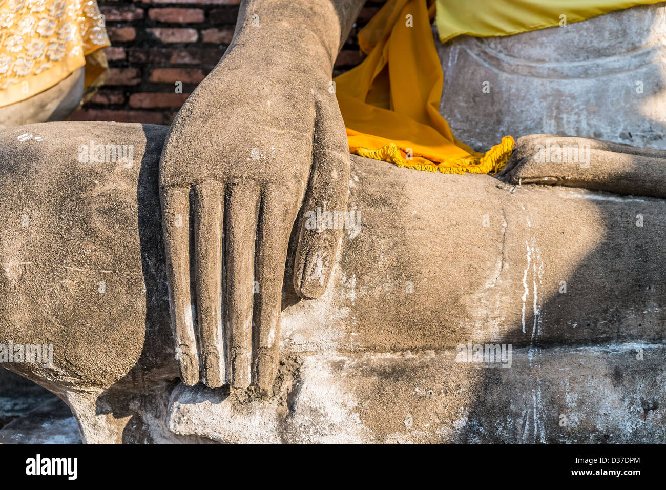 Hand of buddha statue, typical in Thailand Stock Photo - Alamy