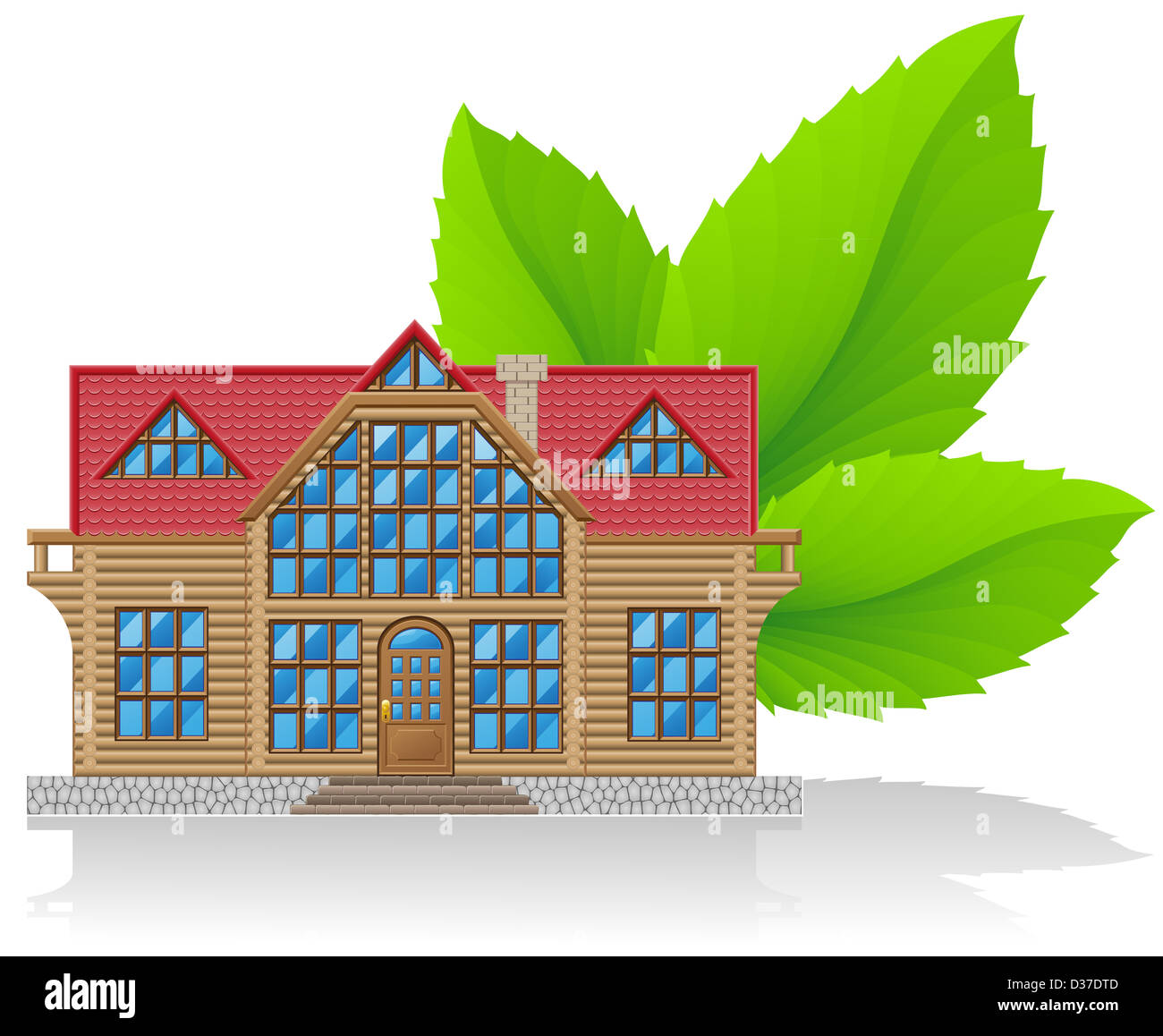 concept of environmental home illustration isolated on white background ...