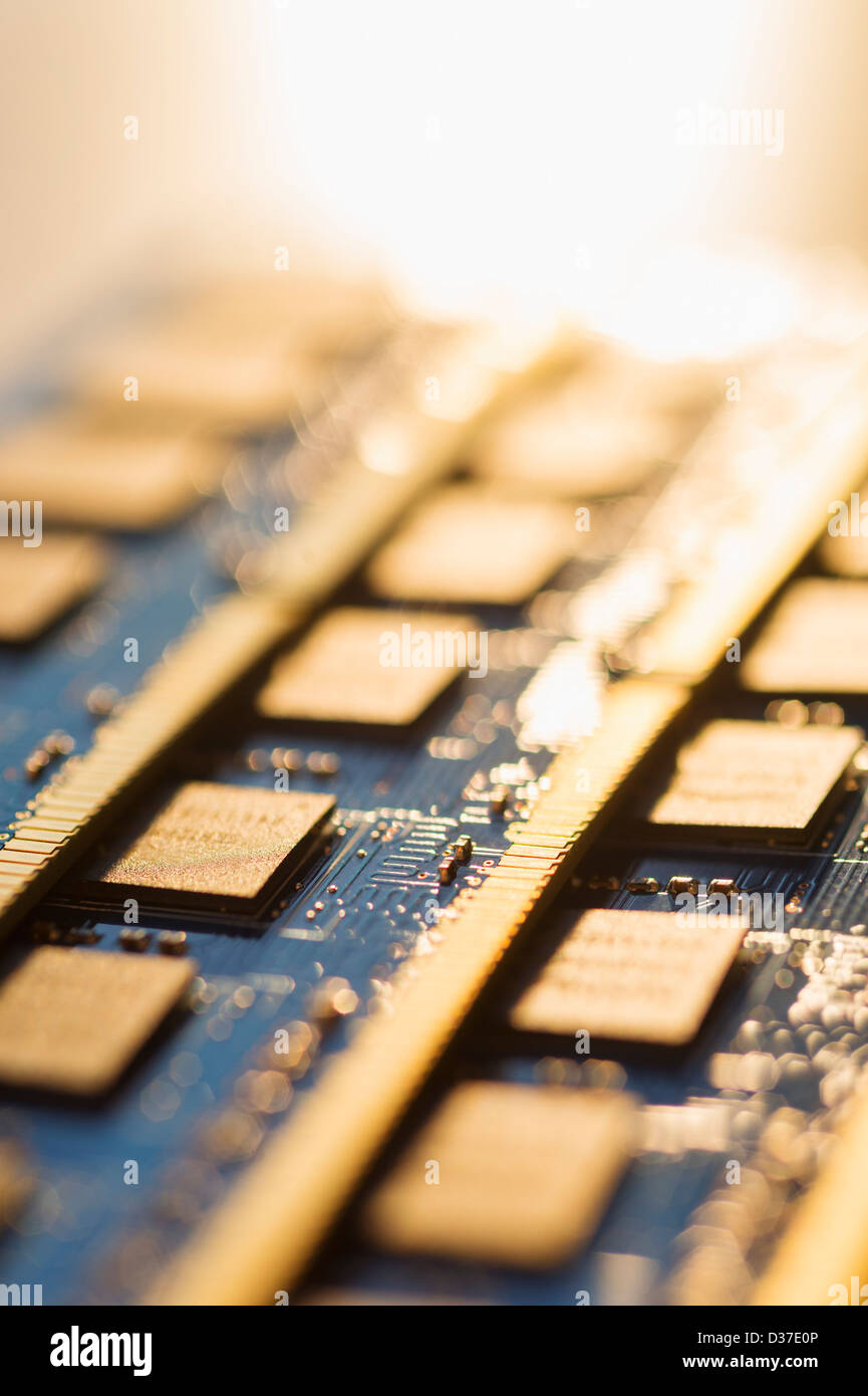 Studio shot of computer chips Stock Photo - Alamy