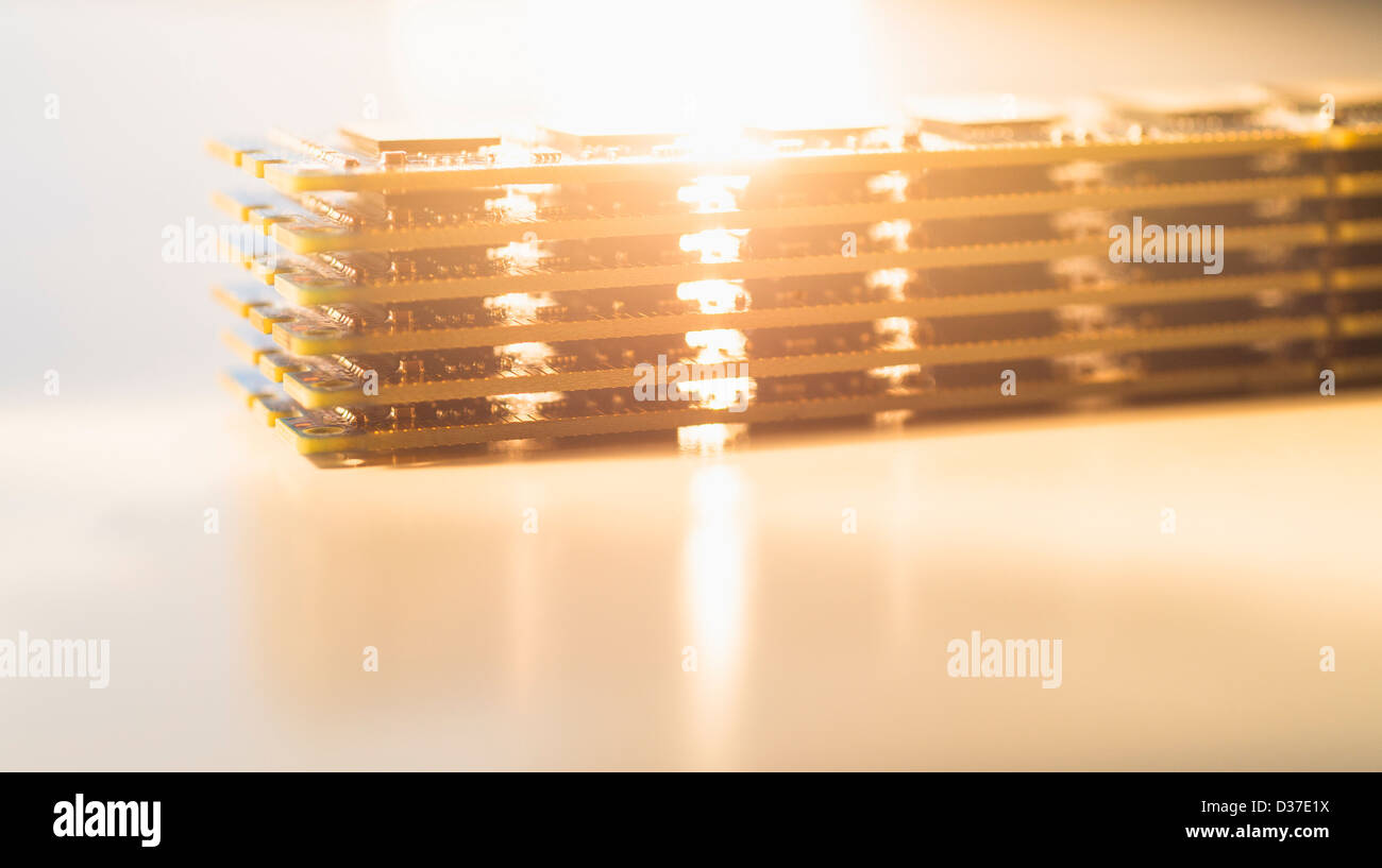 Studio shot of computer chips Stock Photo - Alamy