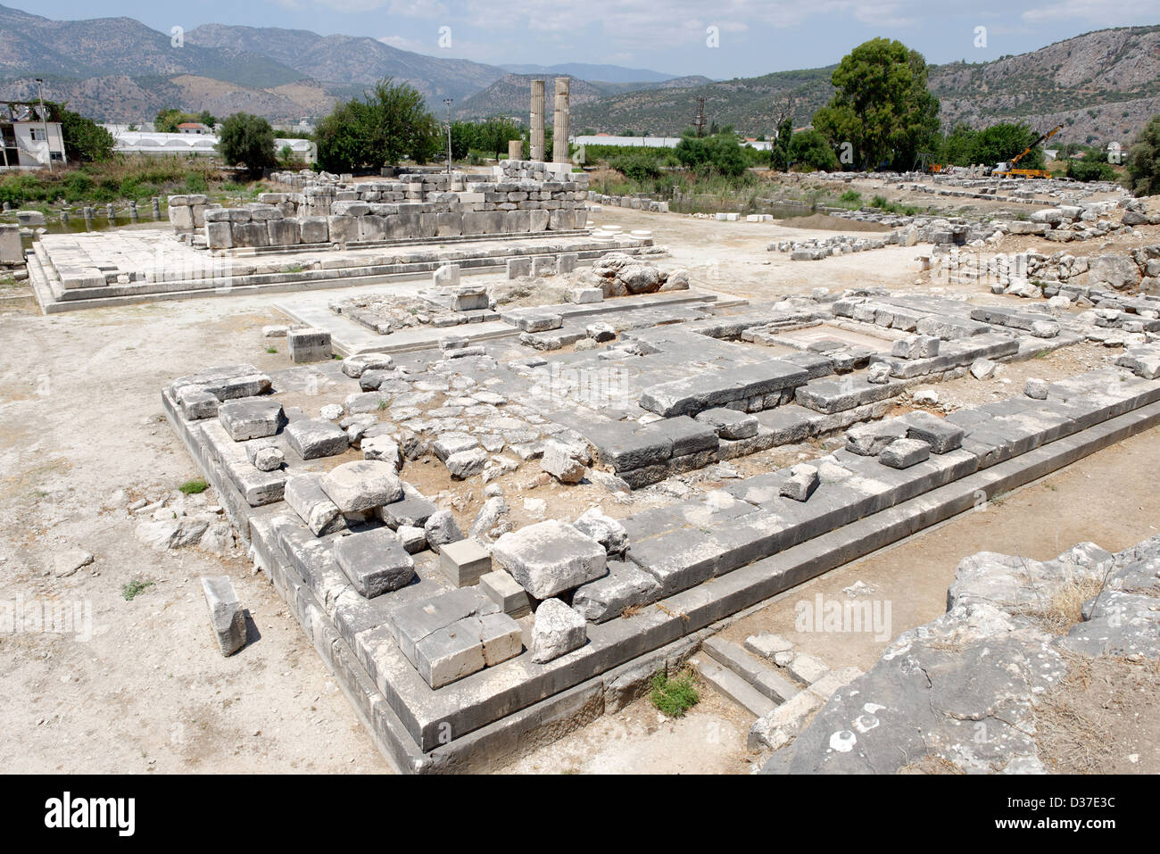 Letoon Turkey. Ancient Lycian pilgrimage sacred cult centre dedicated ...