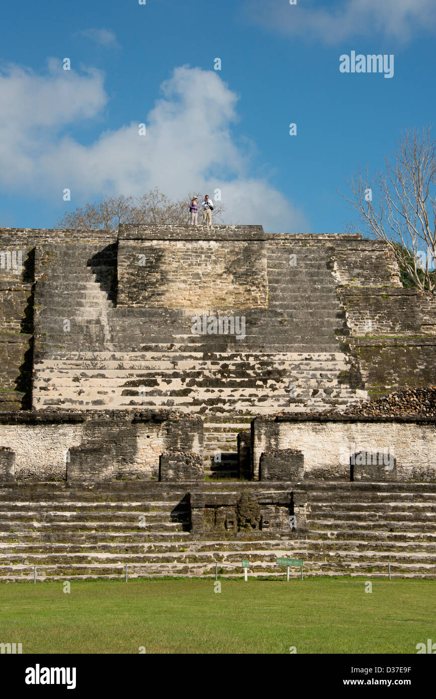 Belize, Altun Ha. Altun Ha, ruins of ancient Mayan ceremonial site from ...