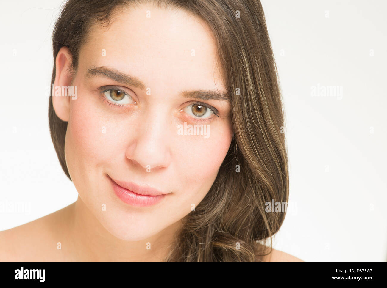 Young woman beauty shot studio hi-res stock photography and images - Alamy