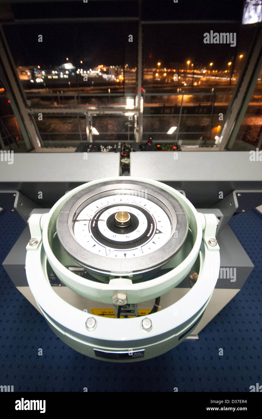 On the bridge of a cross Channel ferry in the United Kingdom Stock ...