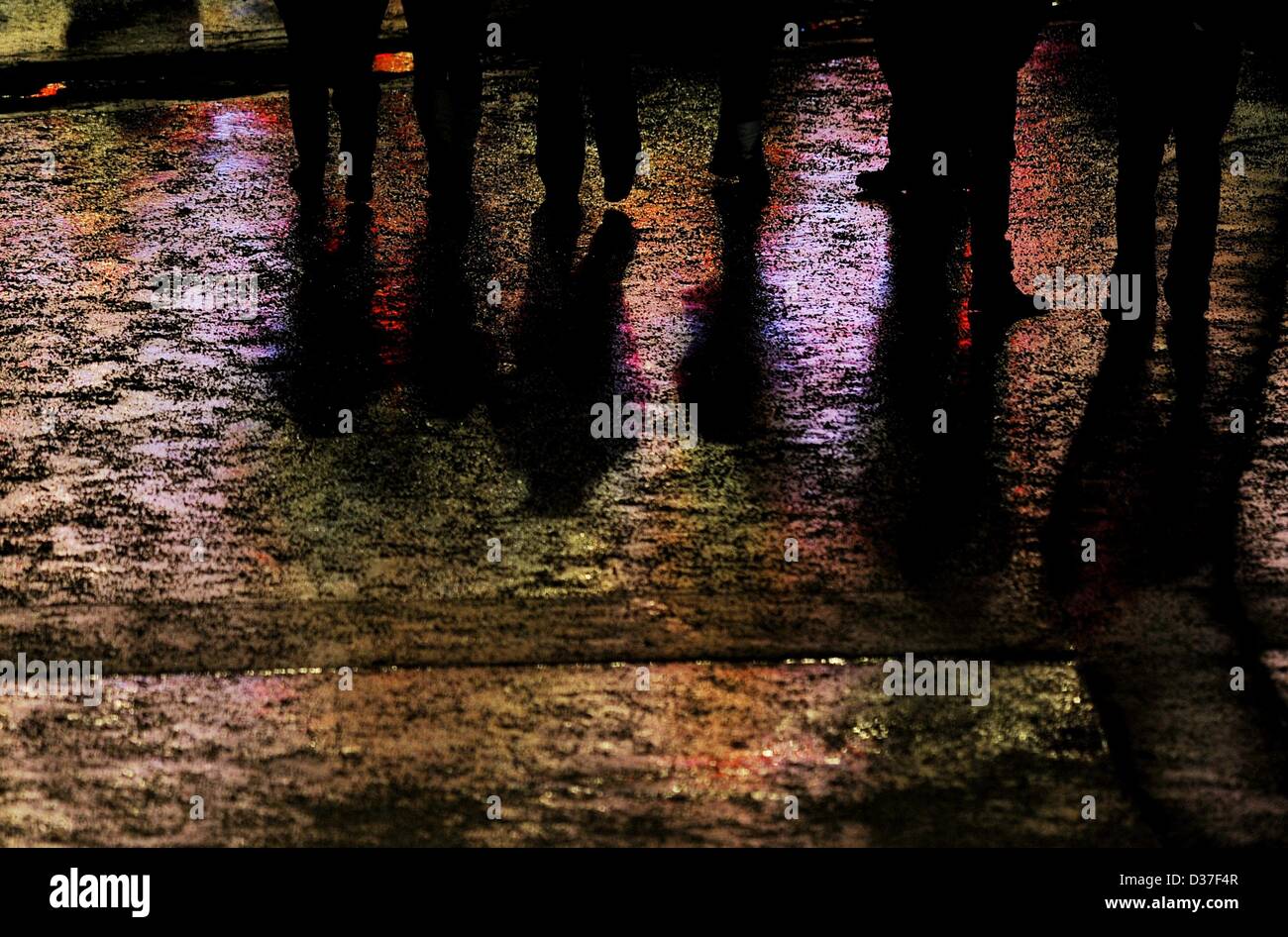 Shadows of Spectators at the medal plaza. Photo: Frank May Stock Photo ...