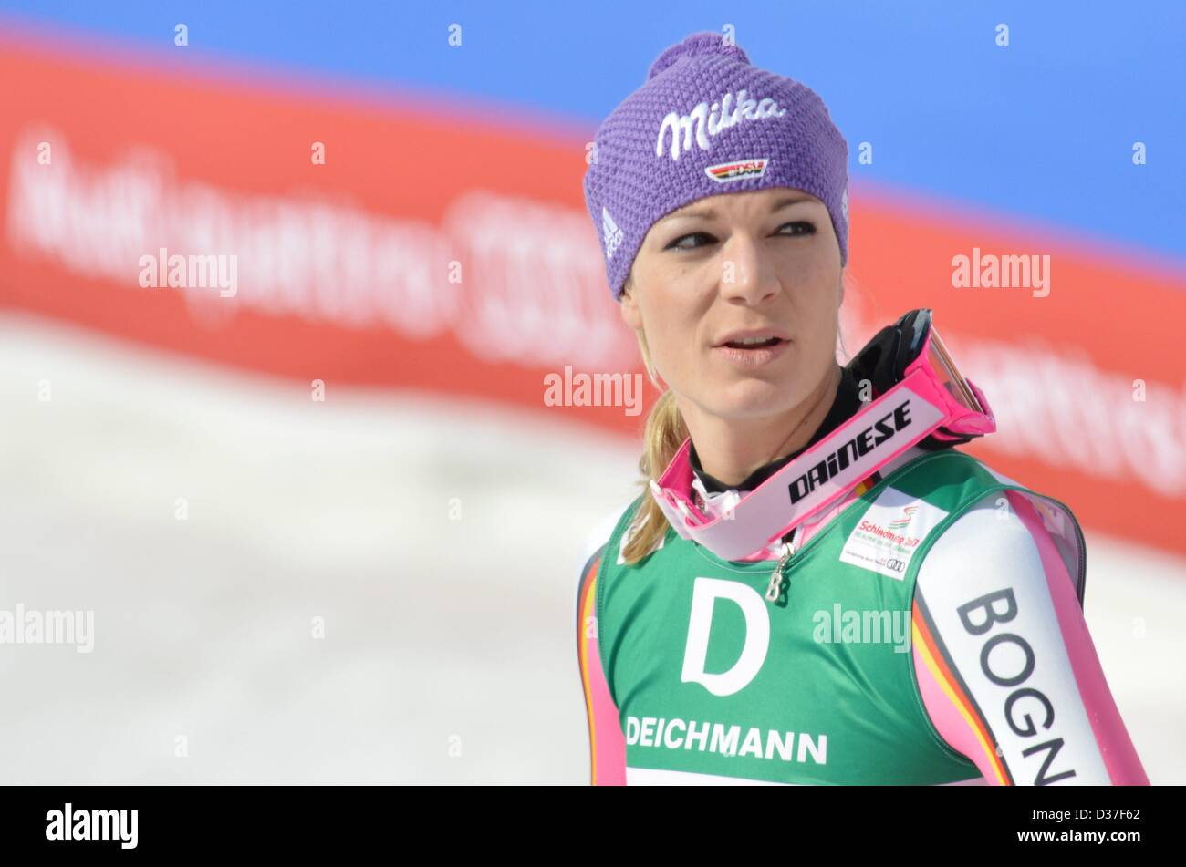 Maria Höfl-Riesch. Photo: Frank May Stock Photo - Alamy