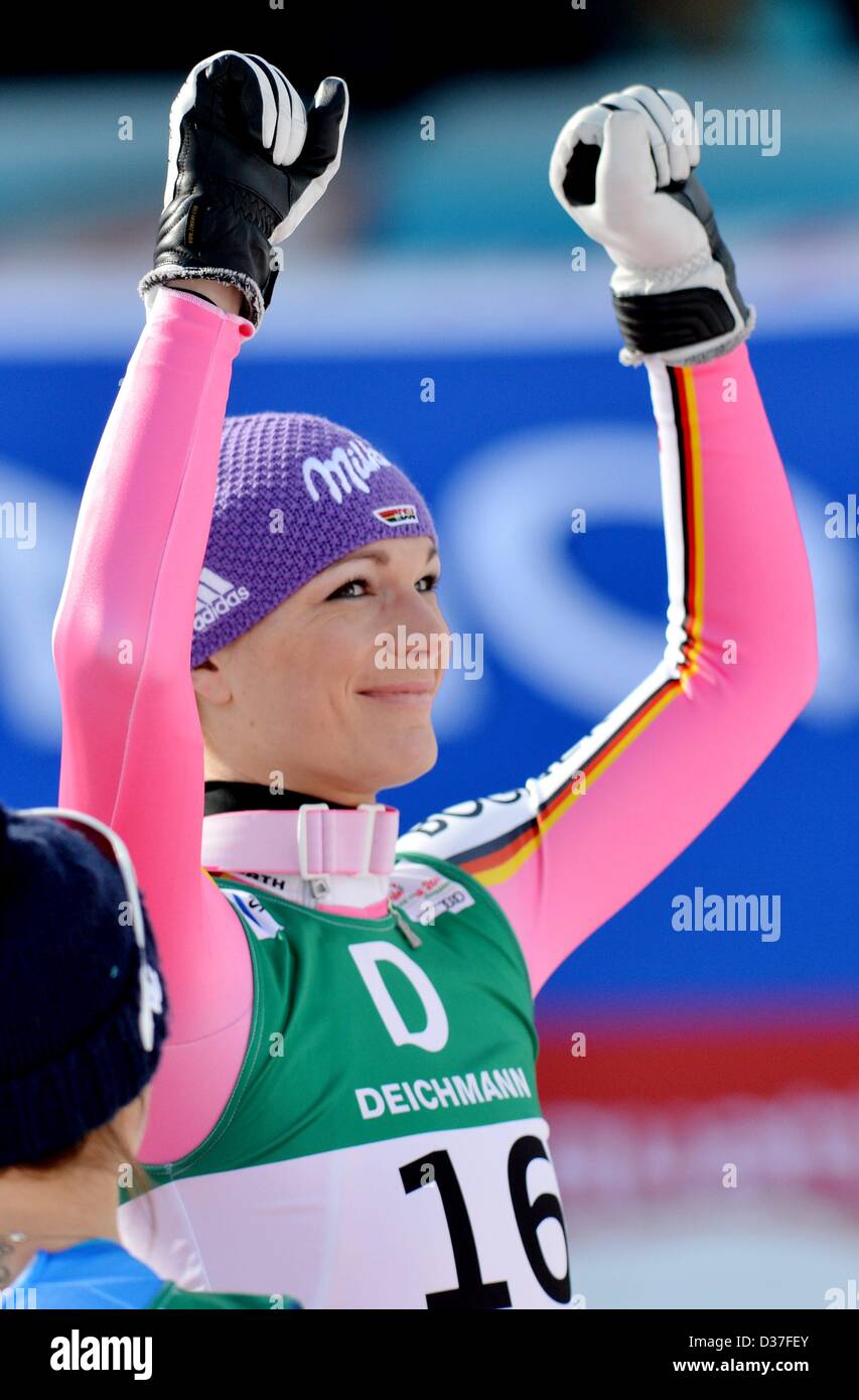 Maria Höfl-Riesch. Photo: Frank May Stock Photo - Alamy