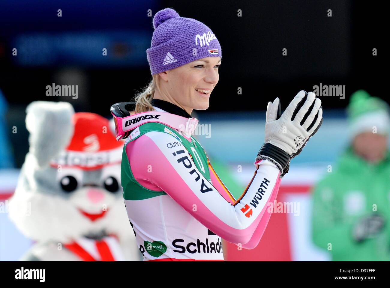 Maria Höfl-Riesch. Photo: Frank May Stock Photo - Alamy