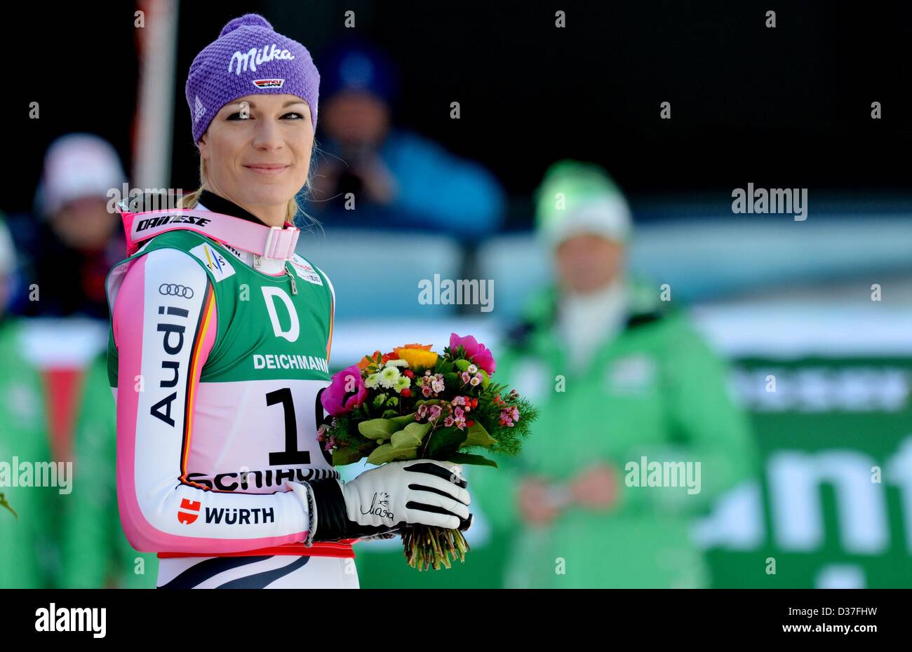 Maria Höfl-Riesch. Photo: Frank May Stock Photo - Alamy