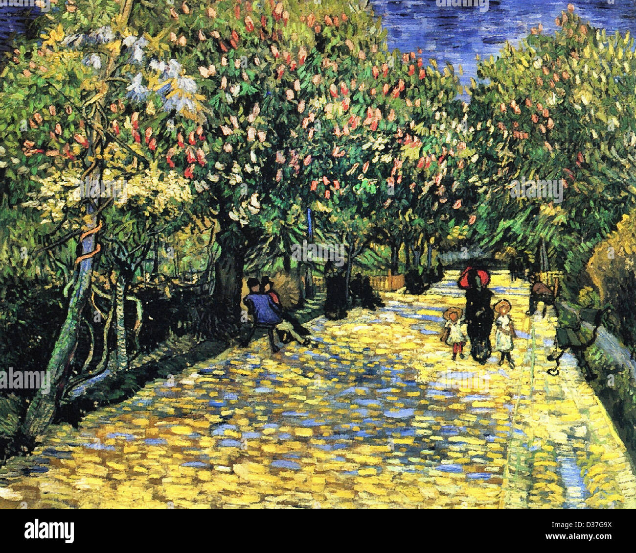 Vincent van Gogh, Avenue with Flowering Chestnut Trees at Arles. 1889 ...