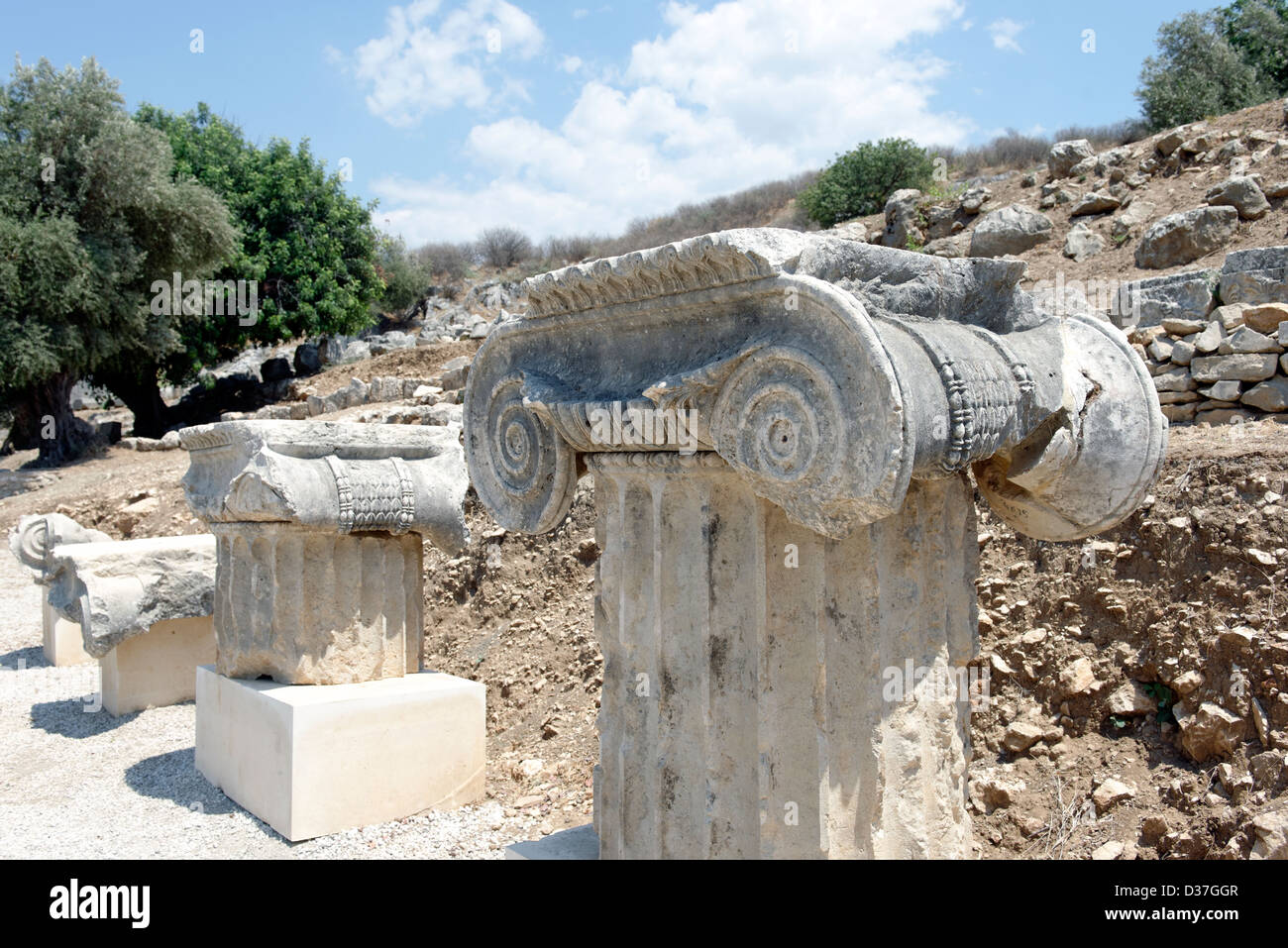 Letoon Turkey. Ancient Lycian pilgrimage sacred cult centre dedicated ...