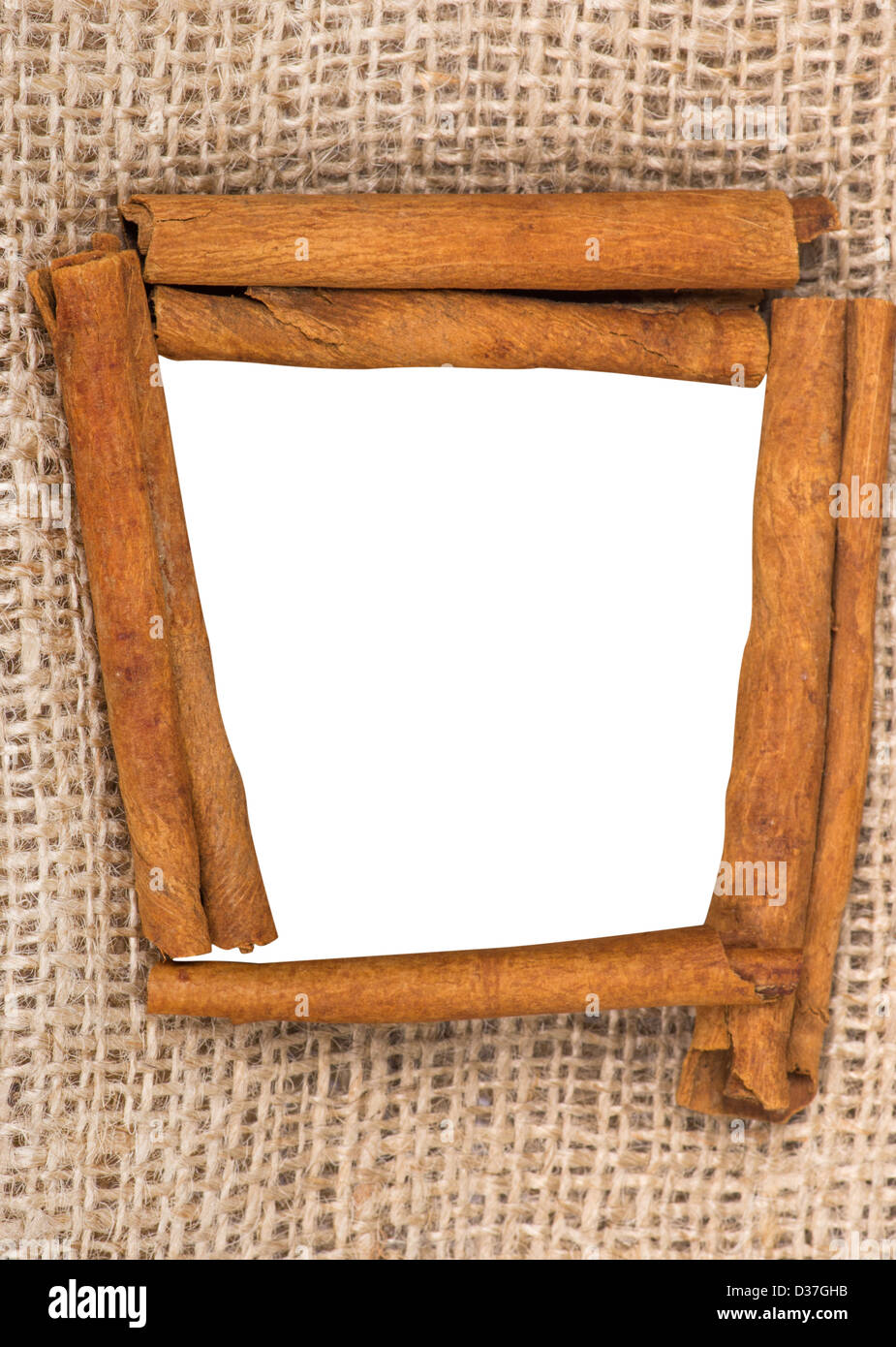 cinnamon sticks frame Stock Photo - Alamy