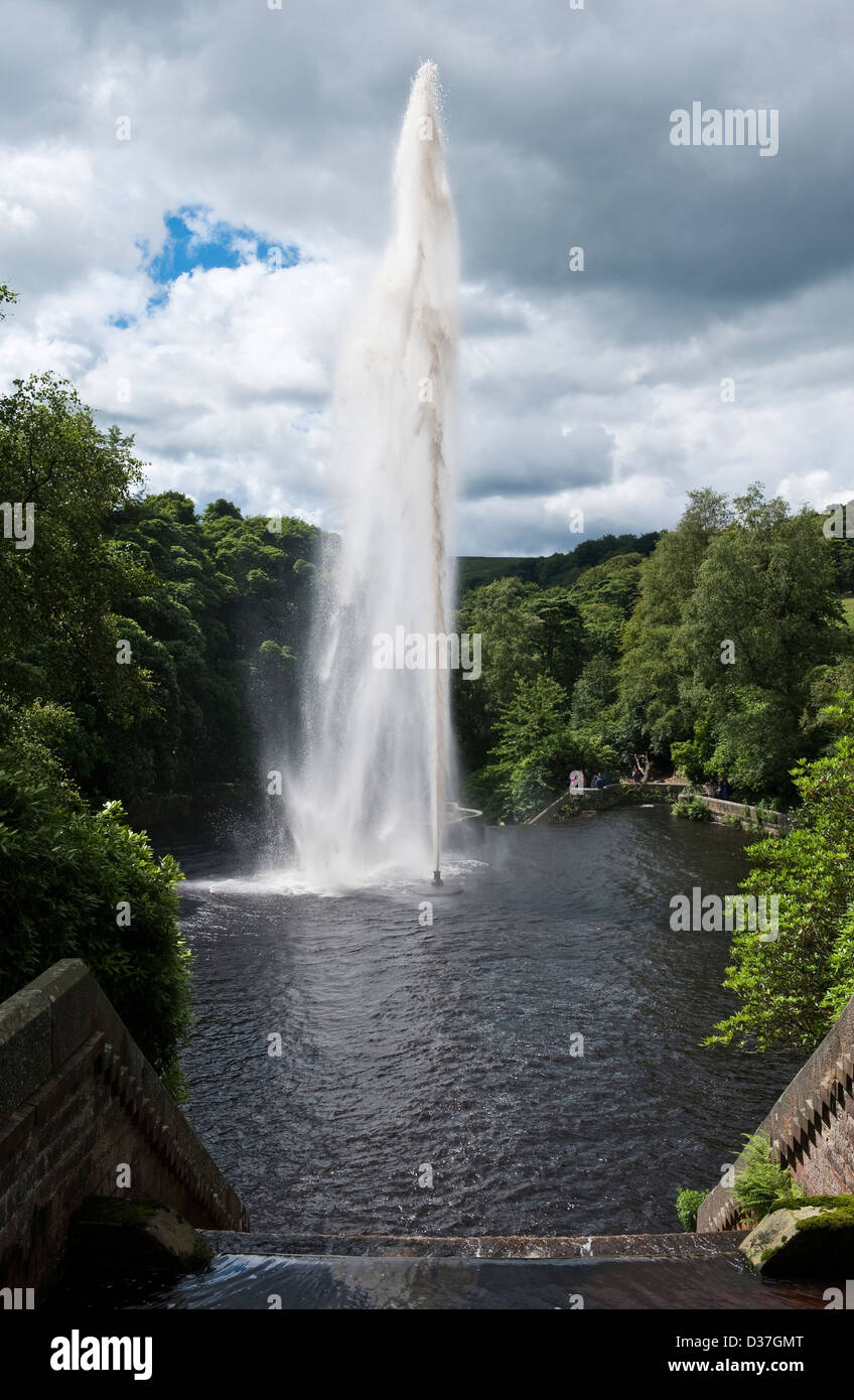 The spectacular fountain in the eccentric Victorian water gardens at ...