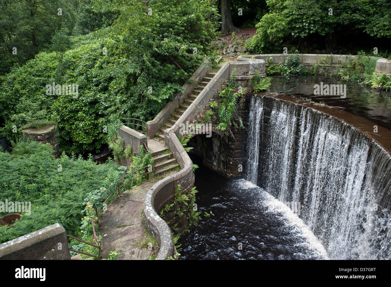 Castle Carr, Luddenden Dean, Yorkshire. The remains of the huge and ...