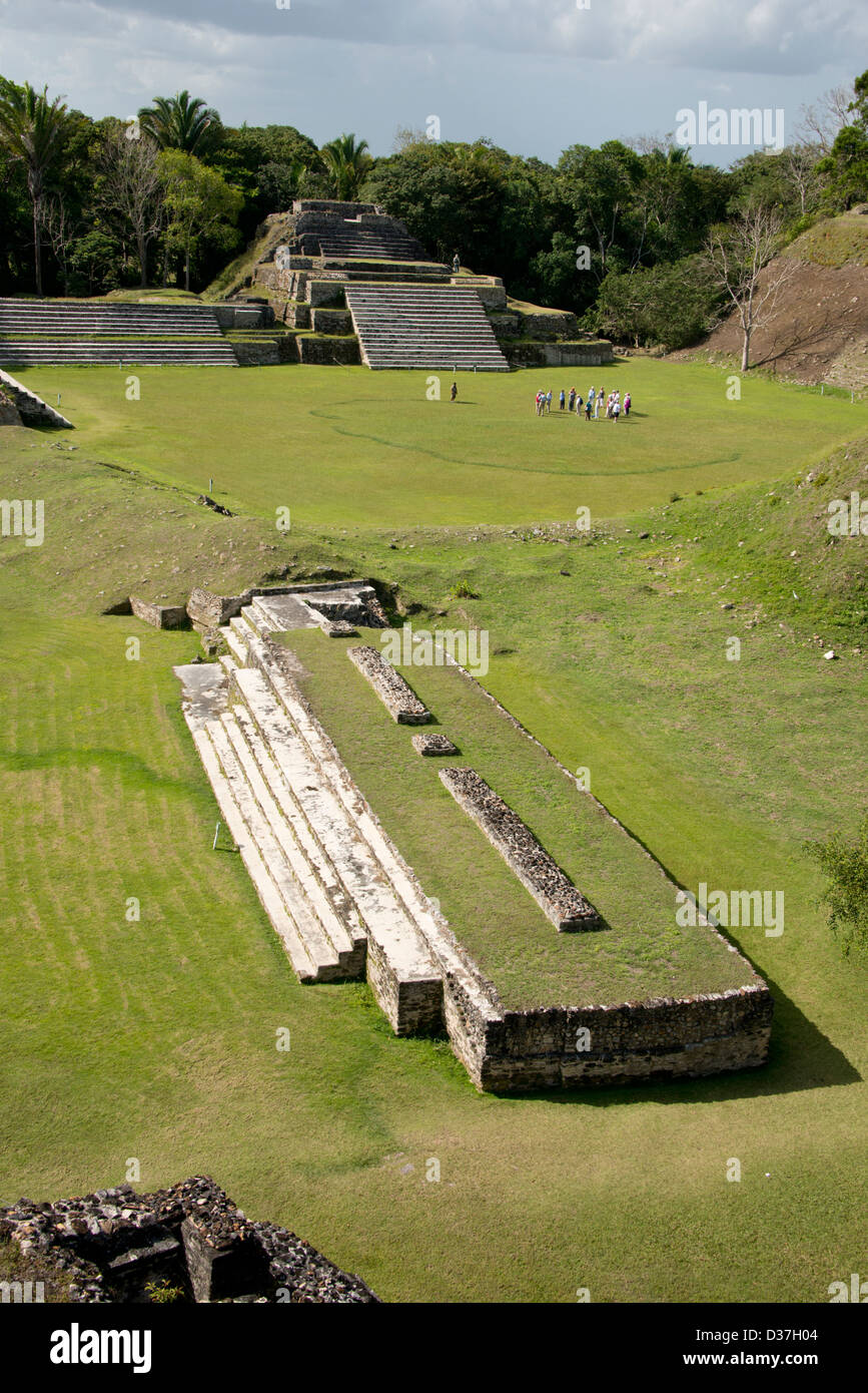 Belize, Altun Ha. Altun Ha, ruins of ancient Mayan ceremonial site from ...