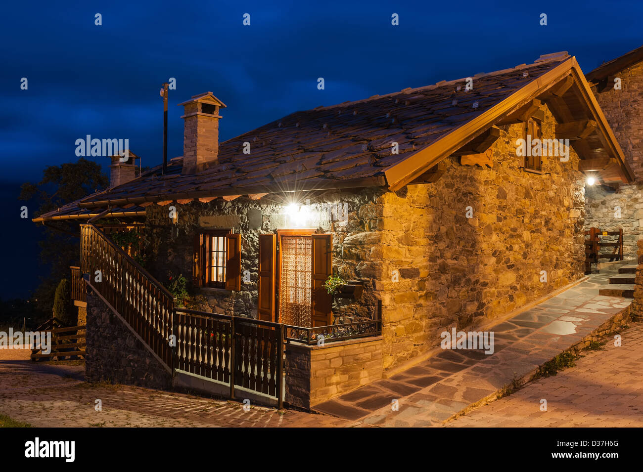 Typical village house Stock Photo - Alamy