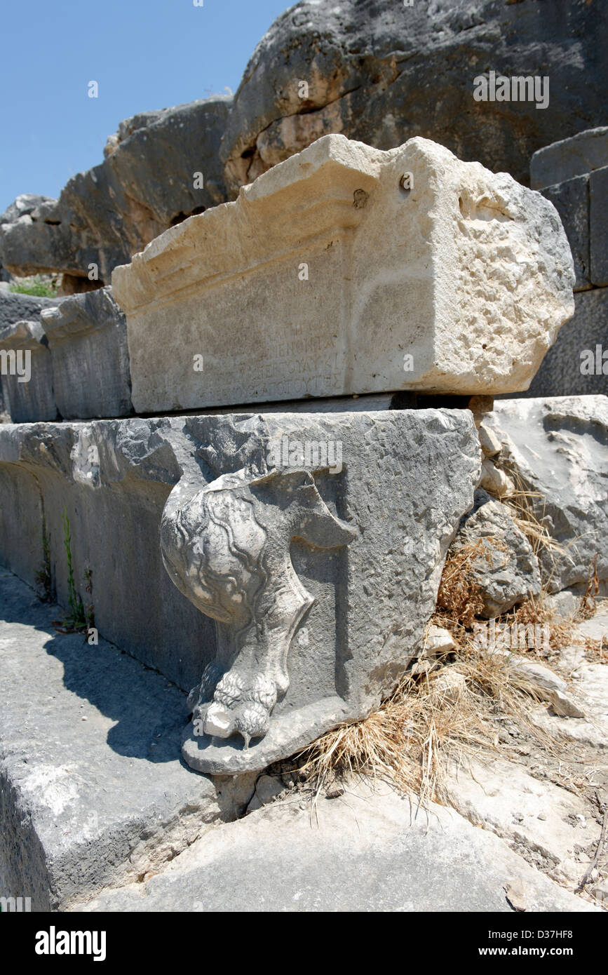 Letoon Turkey. Ancient Lycian pilgrimage sacred cult centre dedicated ...