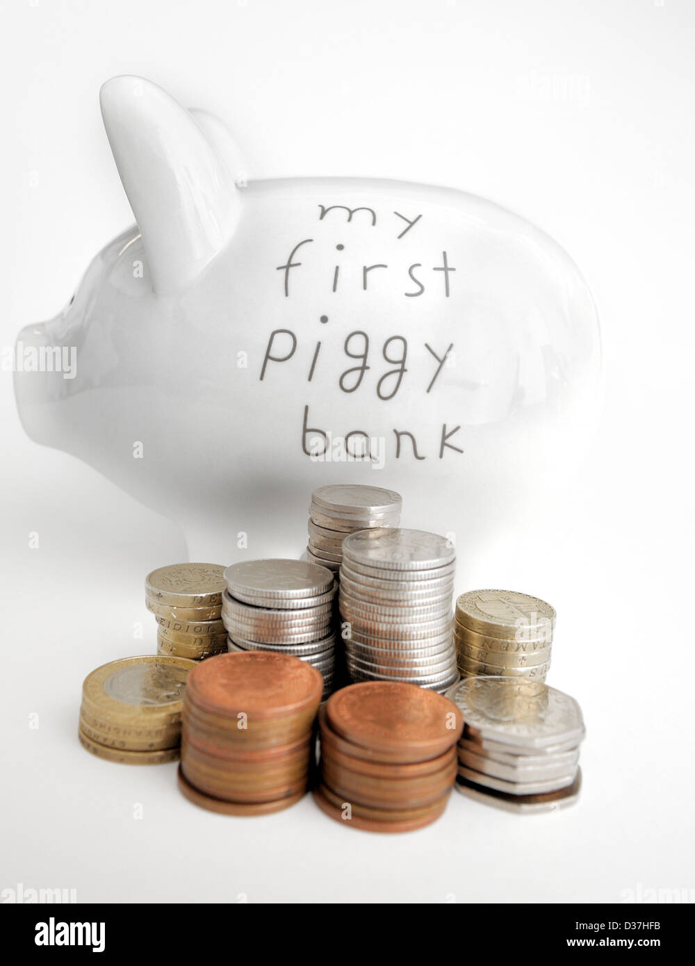 my first piggy bank Stock Photo - Alamy