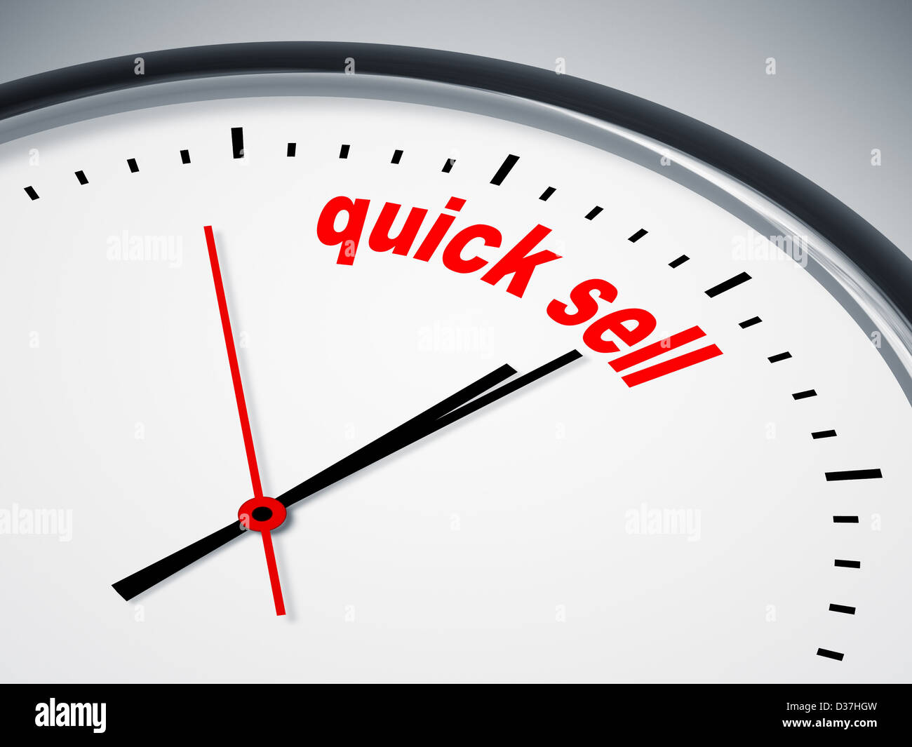An image of a nice clock with quick sell Stock Photo - Alamy
