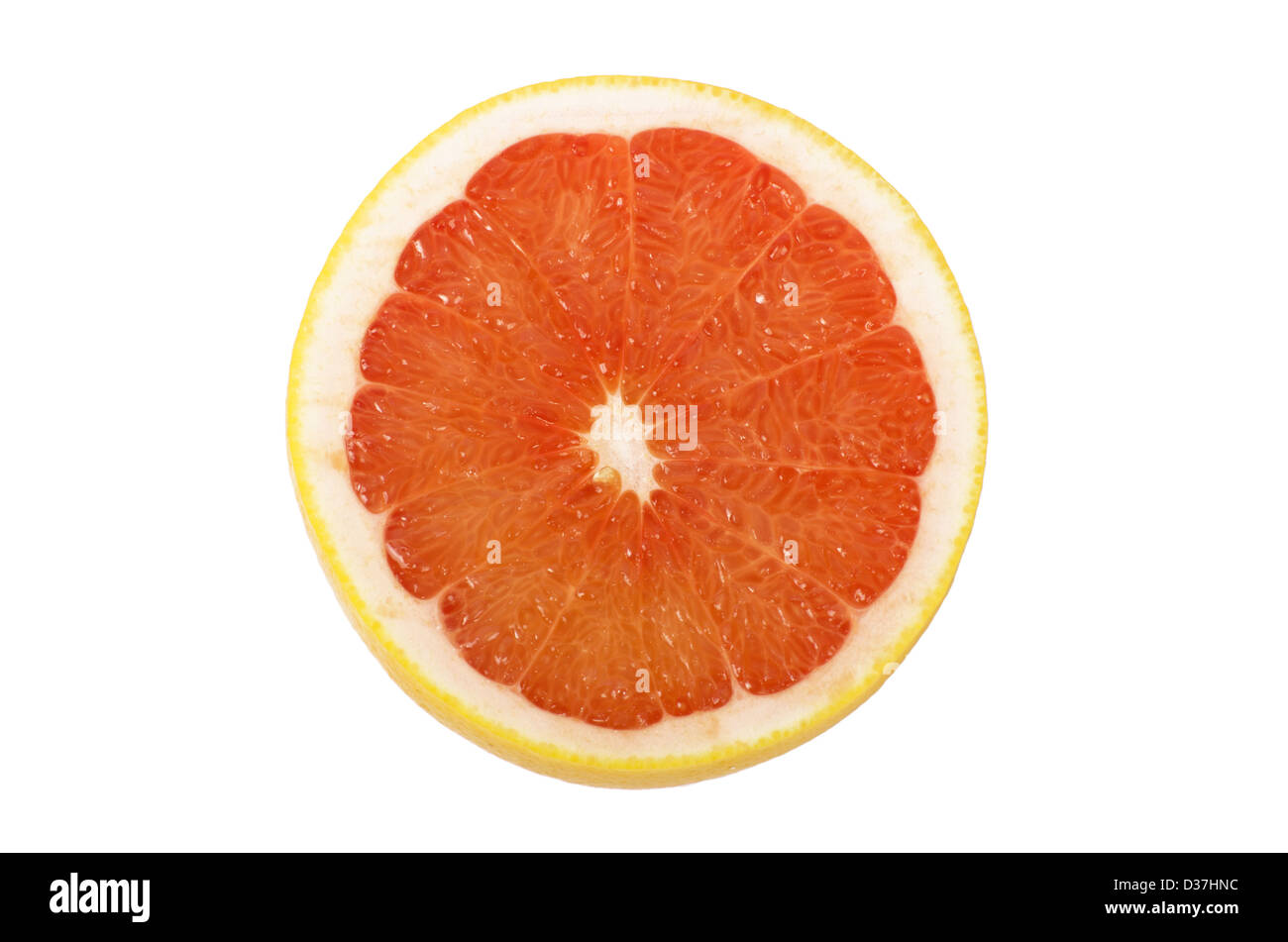 Ripe sliced of red grapefruit isolated on white background Stock Photo ...