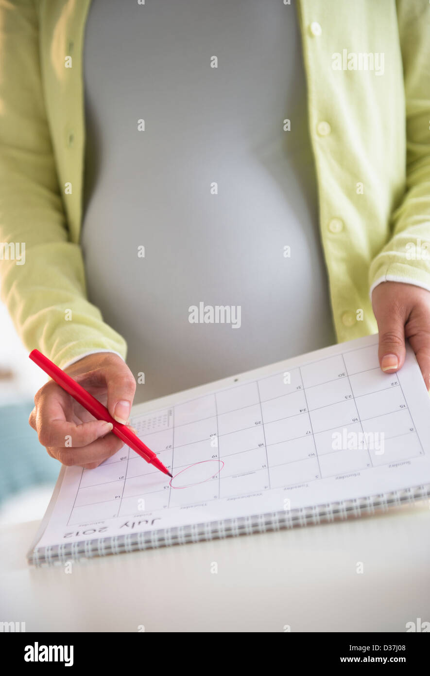 Pregnant calendar hi-res stock photography and images - Alamy