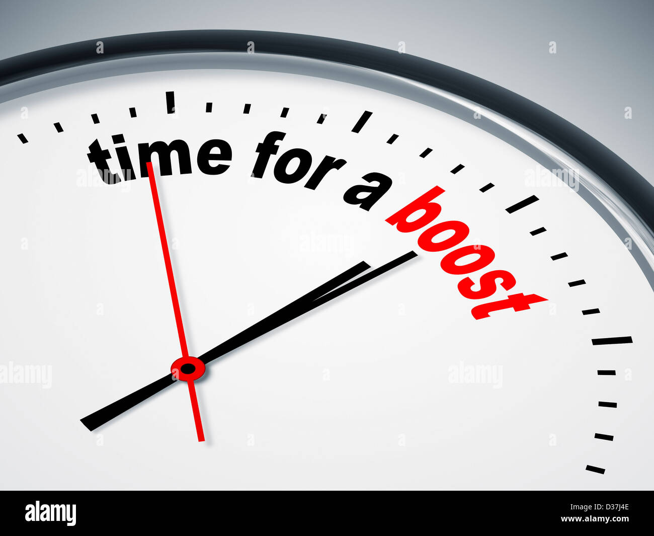 An image of a nice clock with time for a boost Stock Photo - Alamy