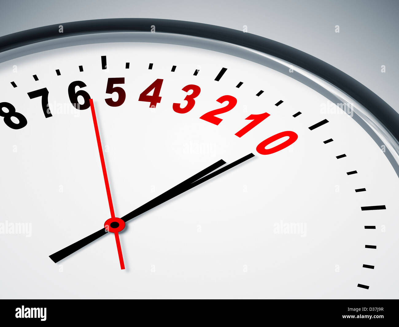An image of a nice clock with a countdown Stock Photo - Alamy