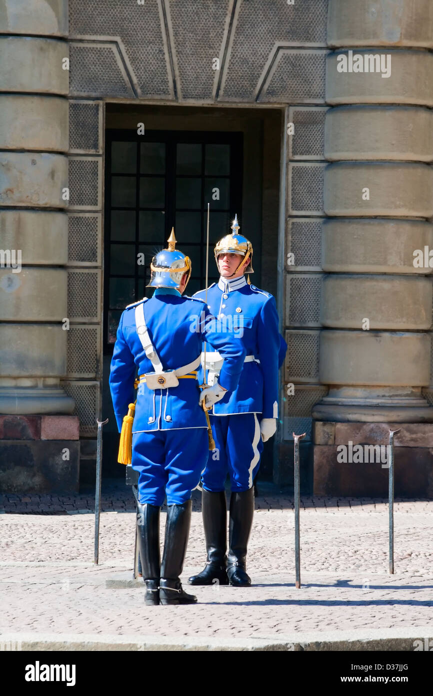 Stockholm palace guard helmet hi-res stock photography and images - Alamy