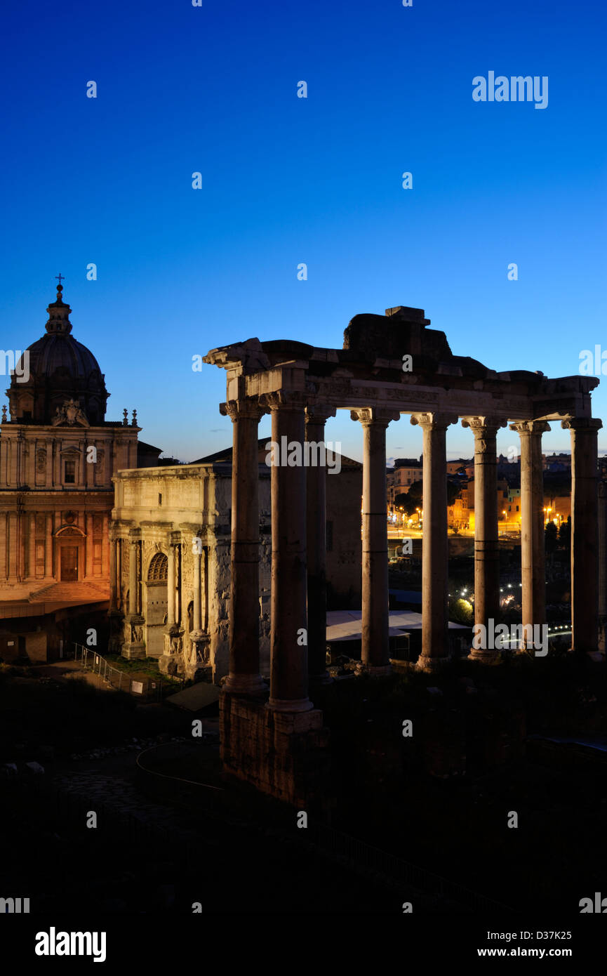 Foro romano at night hi-res stock photography and images - Alamy