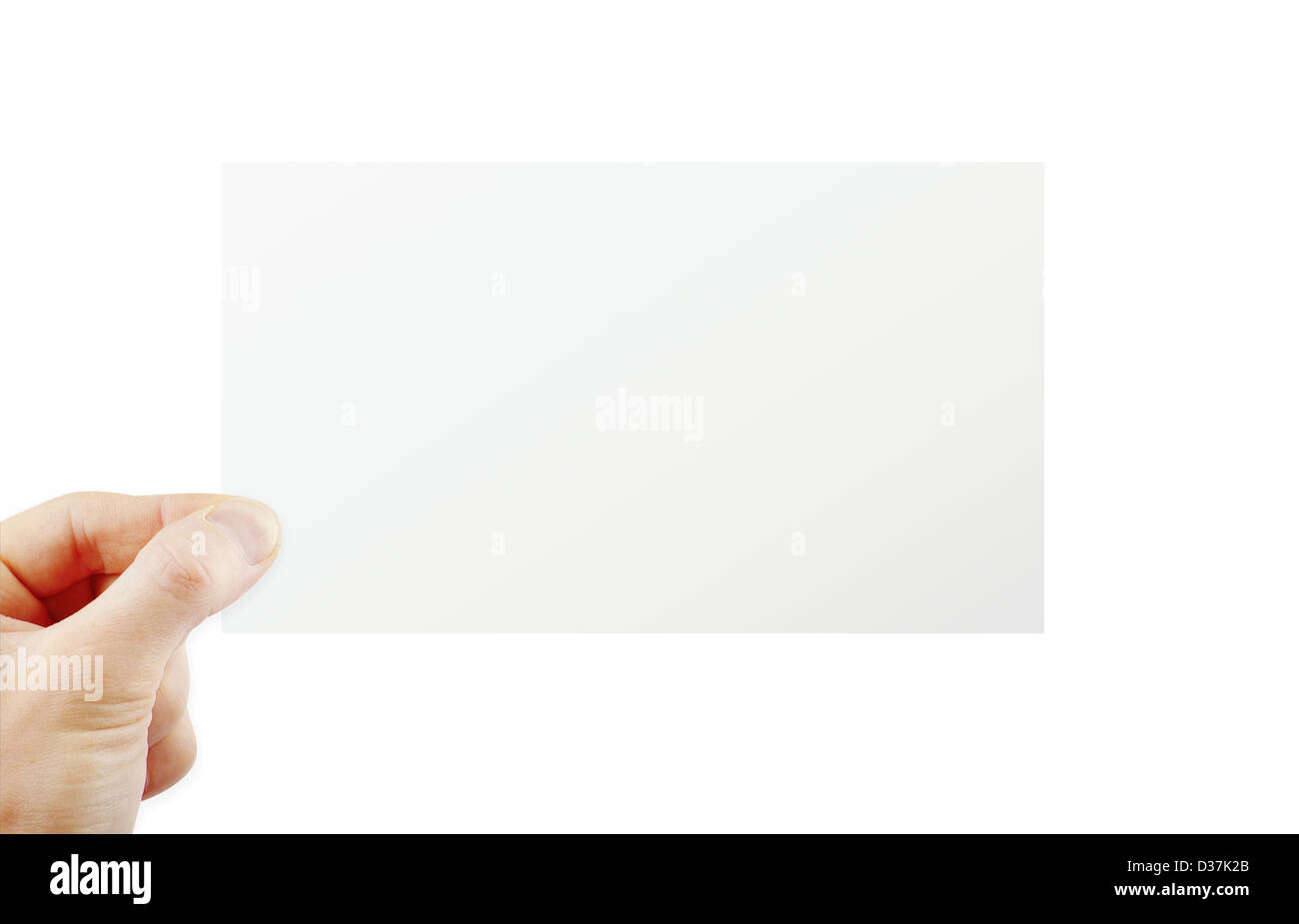 Hand holding paper Stock Photo - Alamy