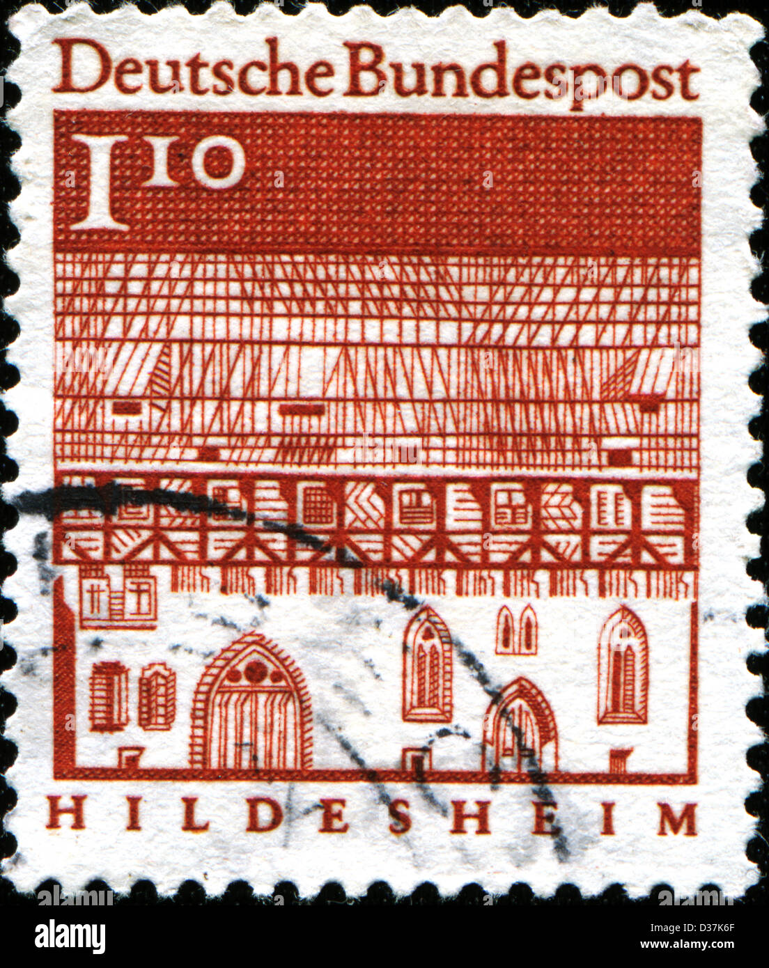 GERMANY - CIRCA 1964: A stamp printed in German Federal Republic shows ...