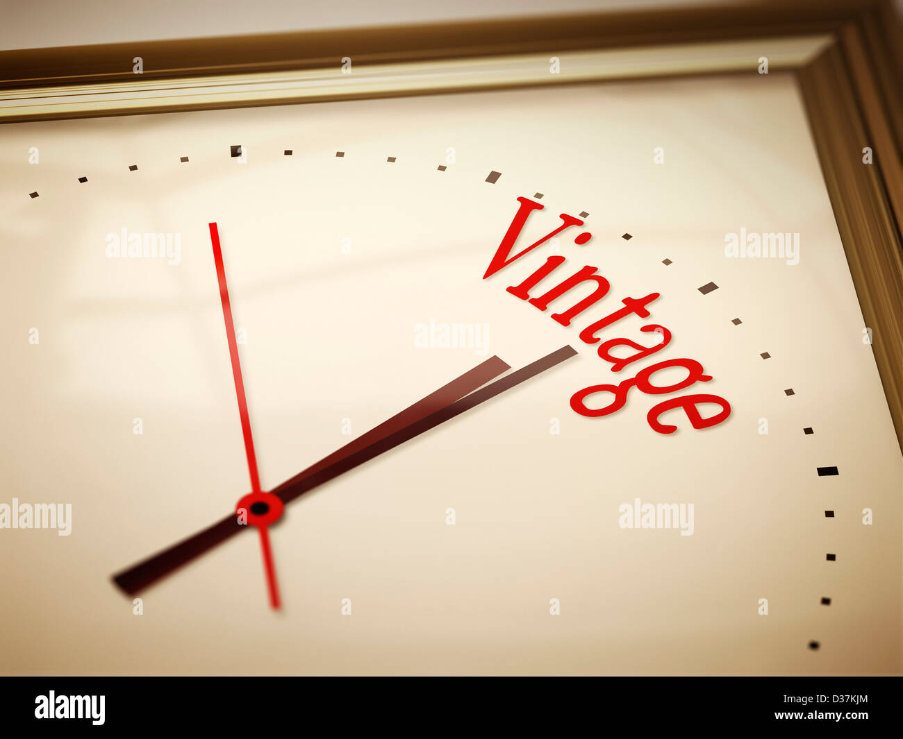 An image of a nice clock with vintage Stock Photo - Alamy
