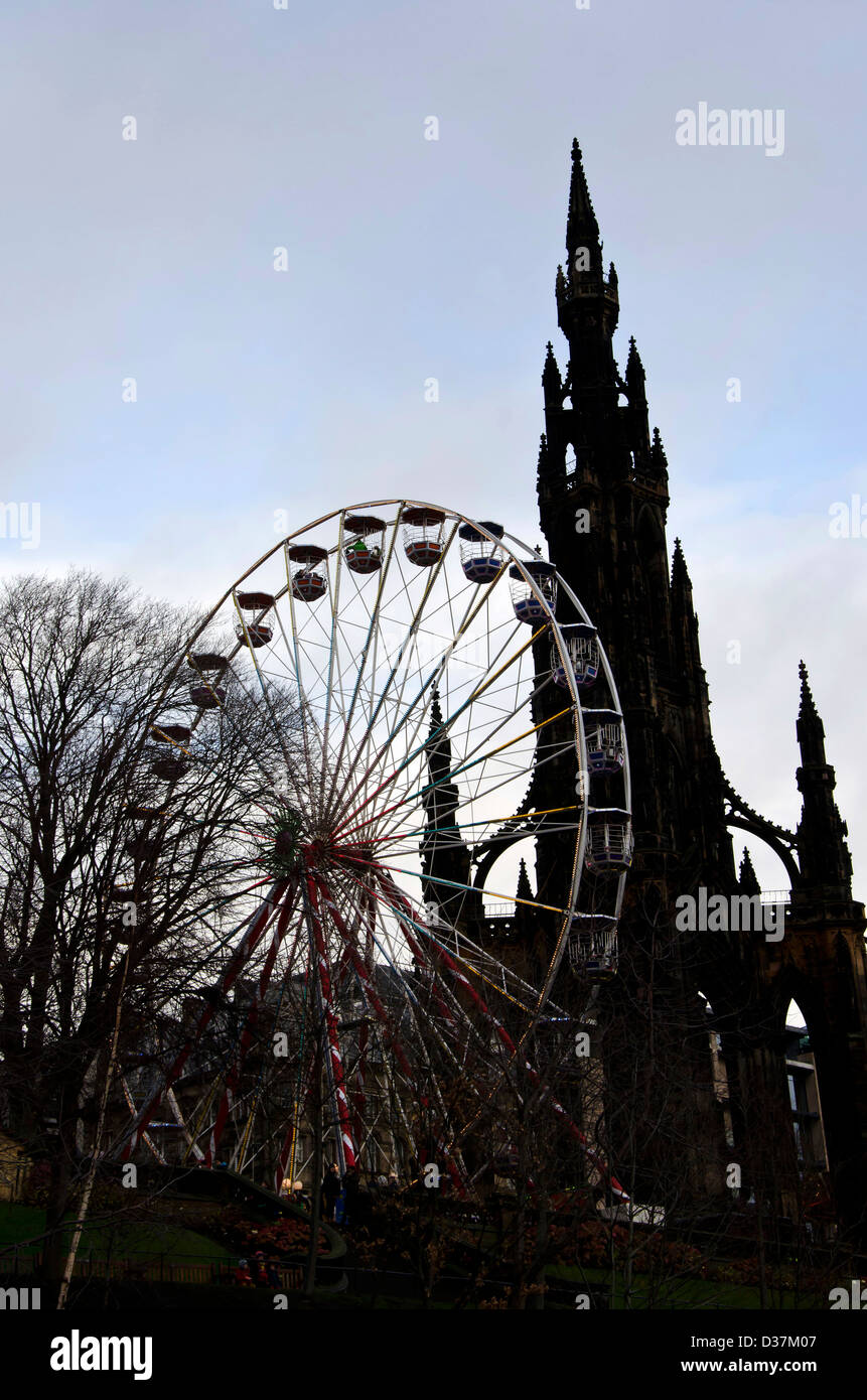 The Big Wheel in Princes Street Gardens, Edinburgh, Scotland Stock ...
