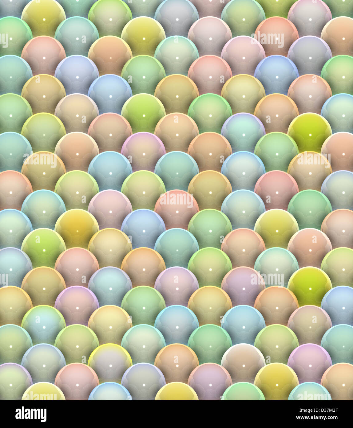 3d glossy reflective balls pattern in multiple rainbow color Stock ...