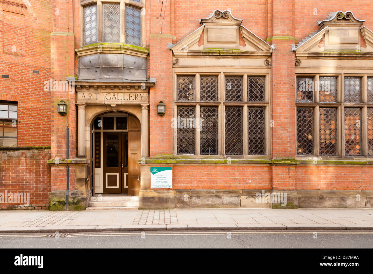 Rear entrance to Derby Central Library, The Strand, Derby England, UK ...