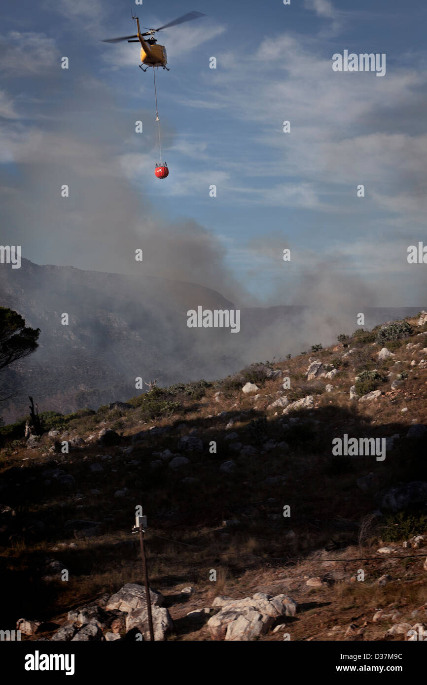 Fire Rescue helicopters respond quickly to a fast spreading bush fire ...