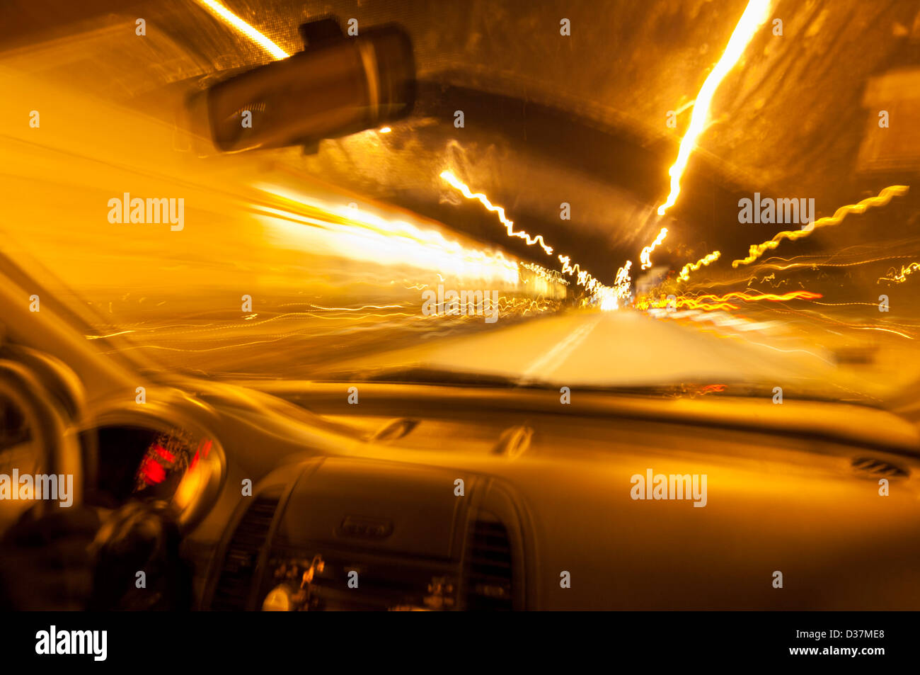 Fast Car Driving Night