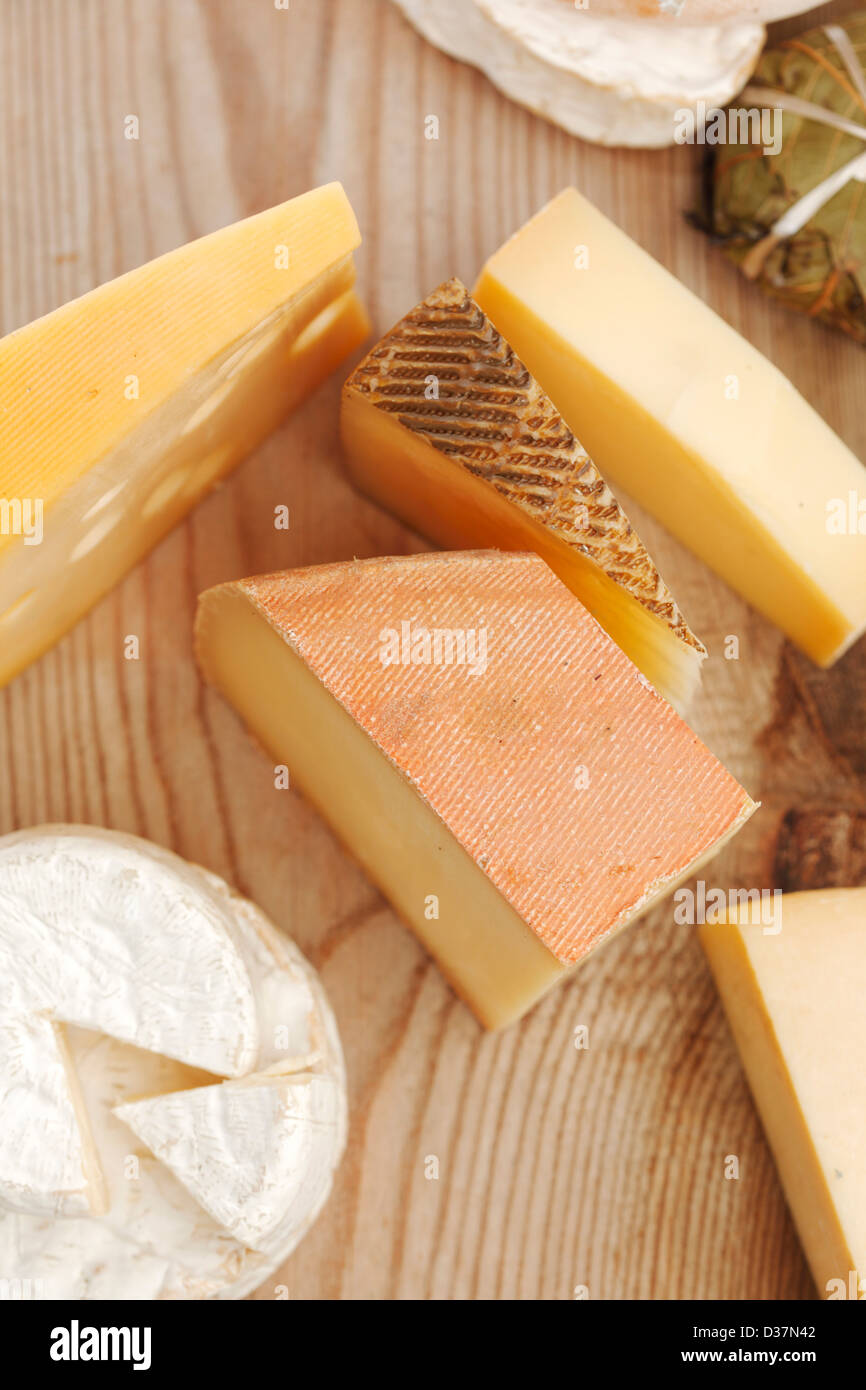 Various types of cheese composition Stock Photo - Alamy