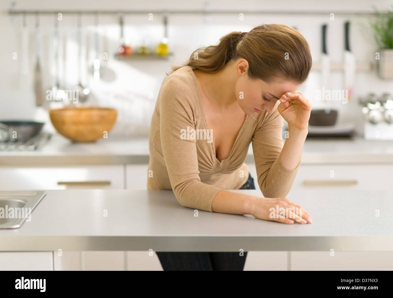 Woman cook stress hi-res stock photography and images - Alamy